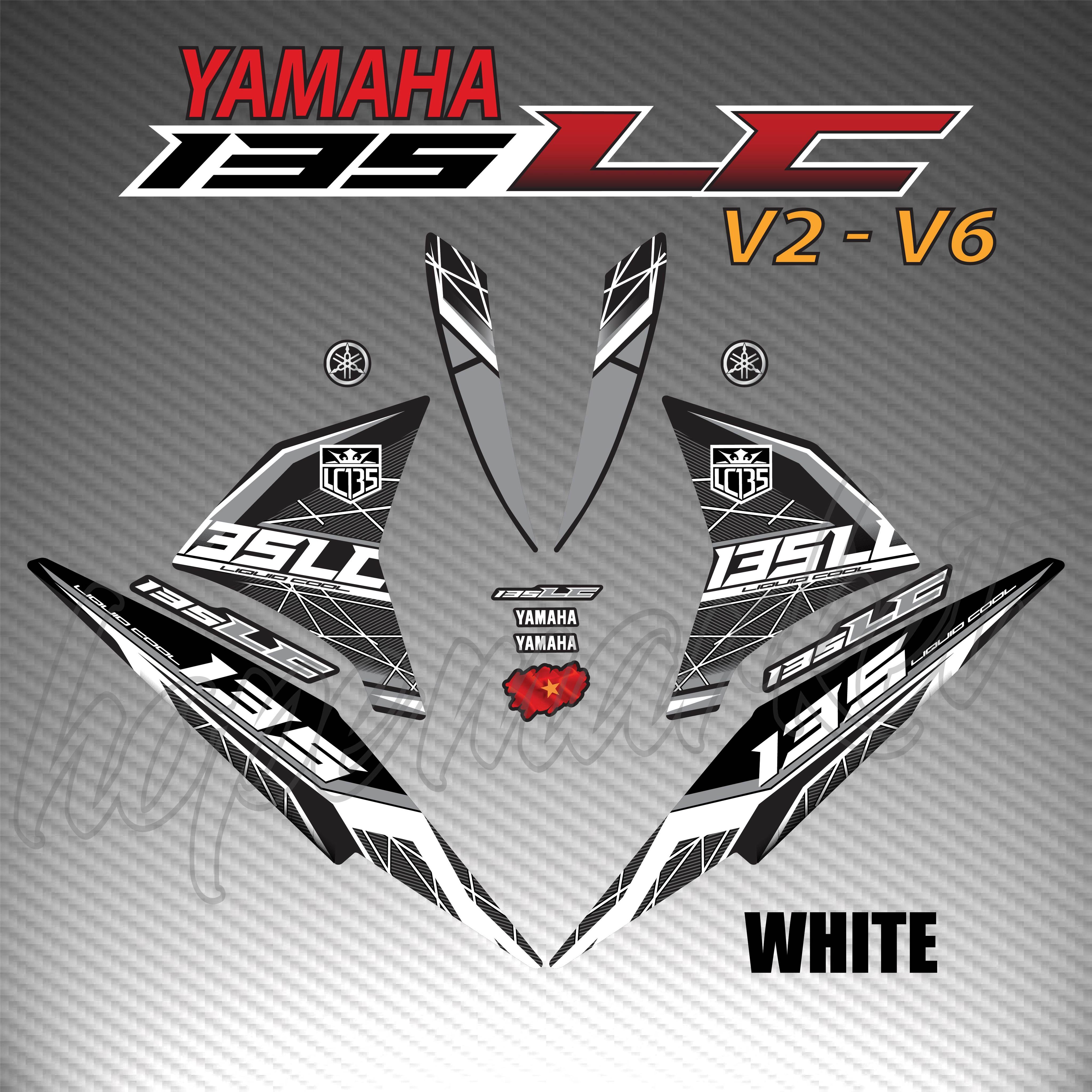 STRIPE MOTOR YAMAHA LC135 V2 V3 V4 V5 V6 V7 CUSTOM VIETNAM (55) BODY ...
