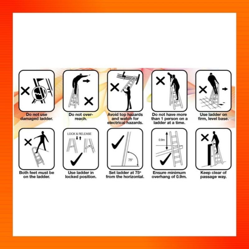 [HEAVY DUTY] STRONGMAN ALUMINIUM 9 - 12 STEPS DOUBLE/SINGLE SIDED ...