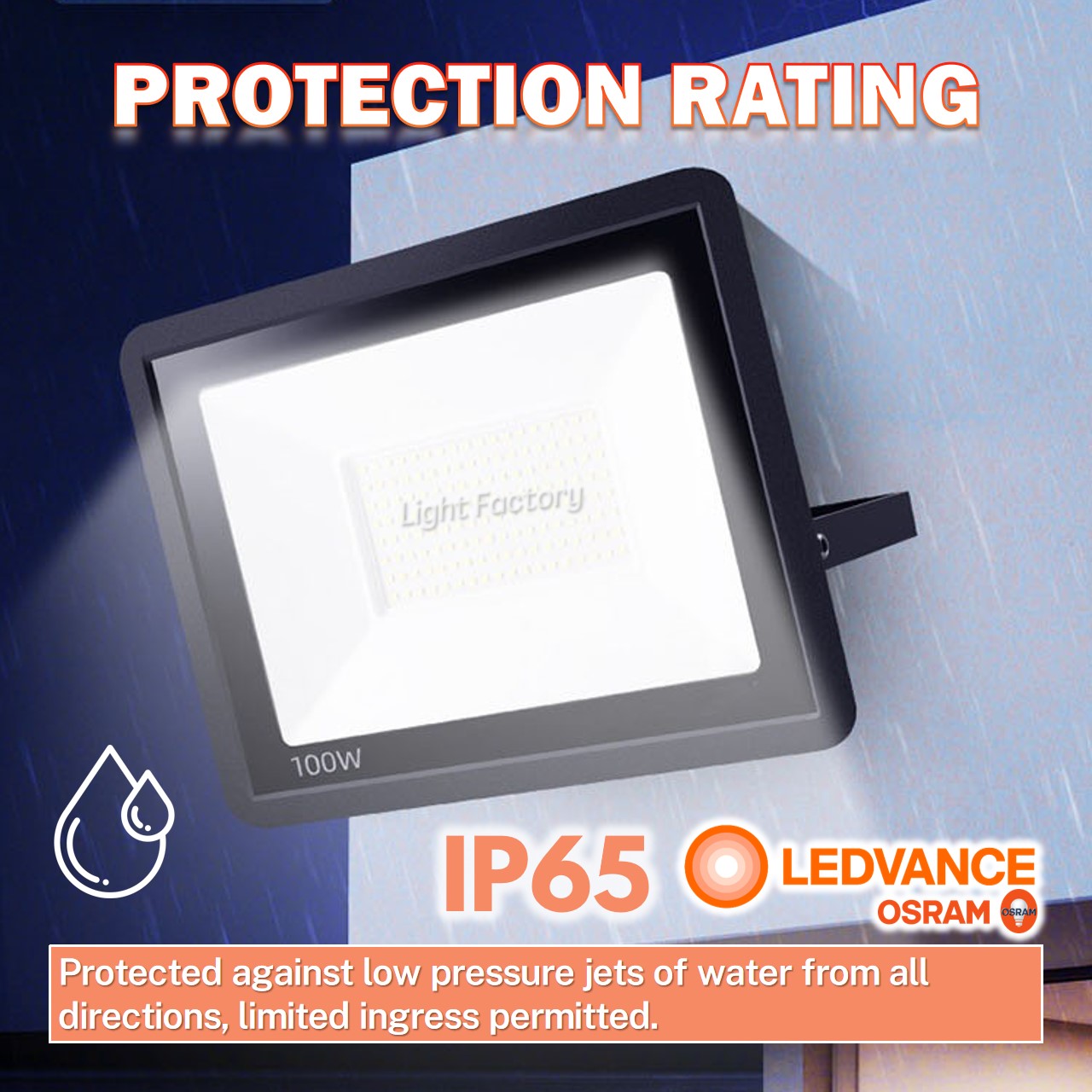 OSRAM LEDVANCE LED Floodlight 100W 150W 200W Spotlight Outdoor Flood Light LED IP65 Weatherproof ...