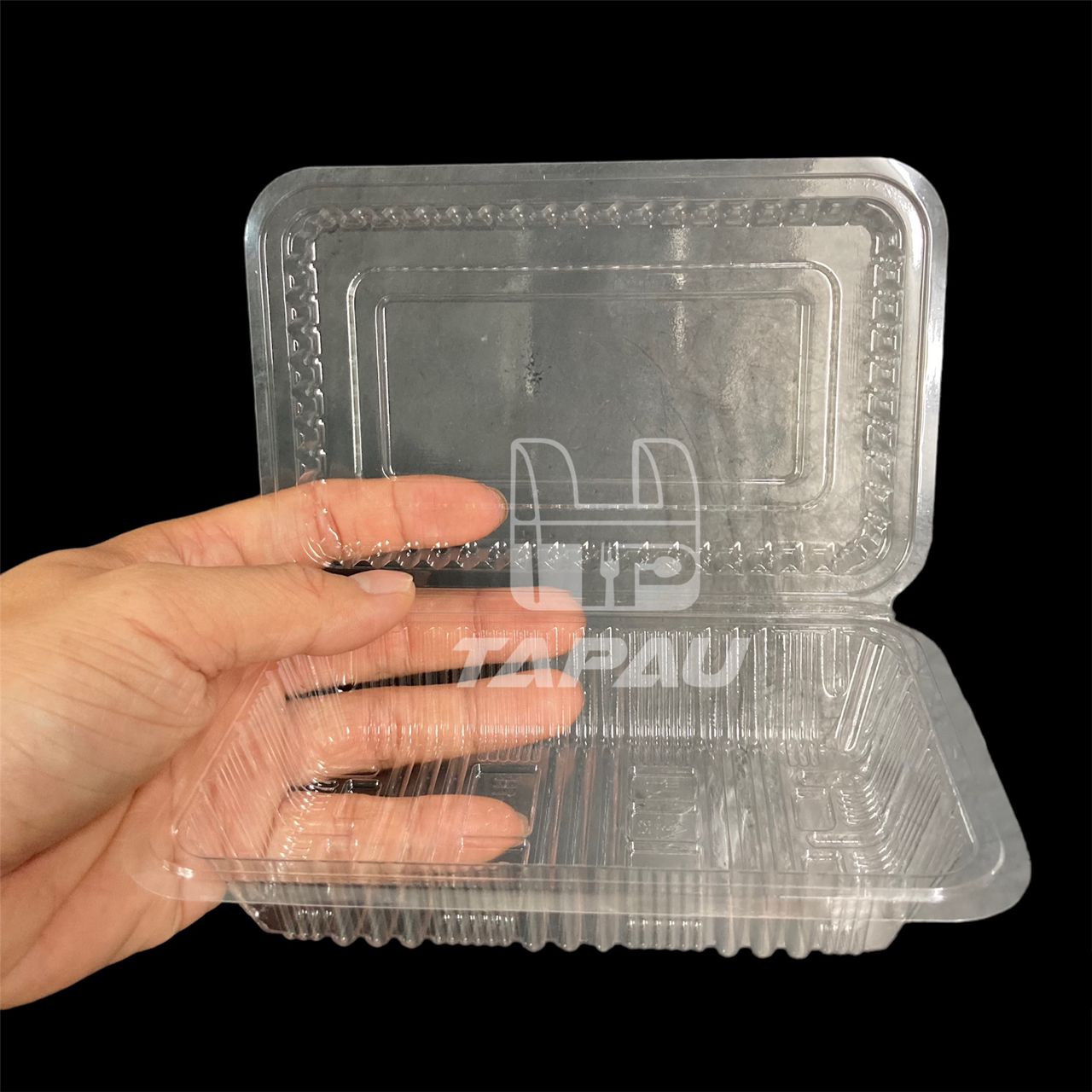 TAPAU - GO-1H / OPS - OP1H Plastic Tray [ 100 pcs+- ] Bakery Disposable ...