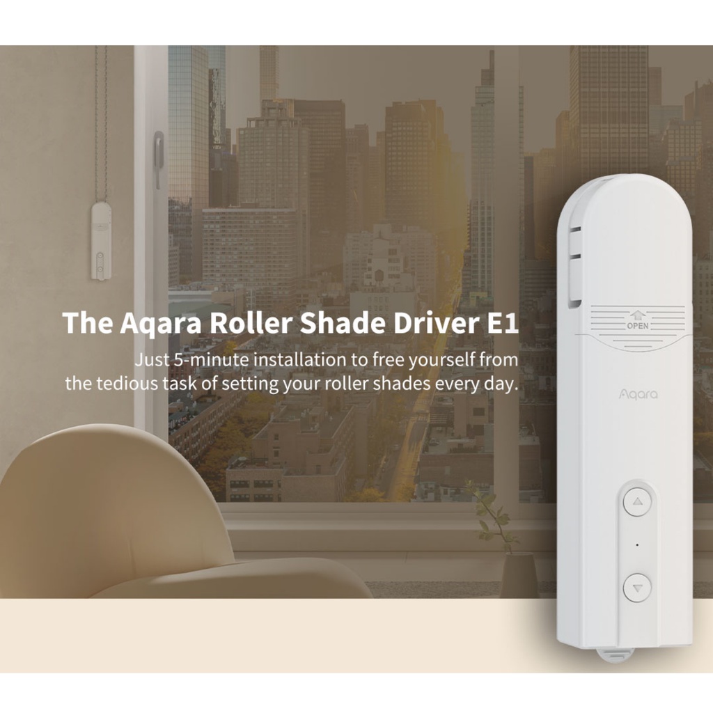 Aqara Roller Shade Driver E1 Zigbee 3.0 Beaded Cord Motorized Chain ...