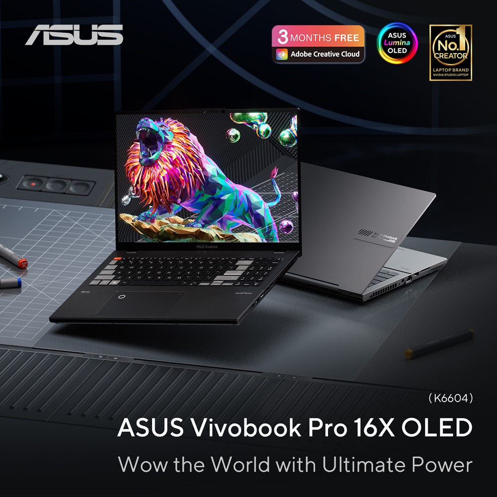 ASUS Vivobook Pro 16X OLED K6604J-VMX100WS i9-13980HX/ 32GB/ 1TB M.2 ...