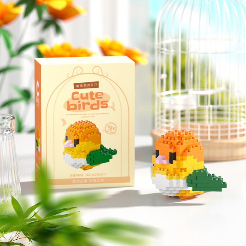 Mini Block 3D Cute Bird Block Top Boy Girl Gift Set Nano ...