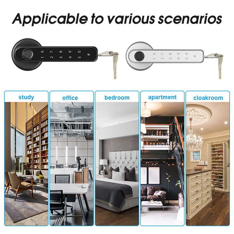 NEW DLD Digital Lock Fingerprint Door Lock Electronic Password Smart ...