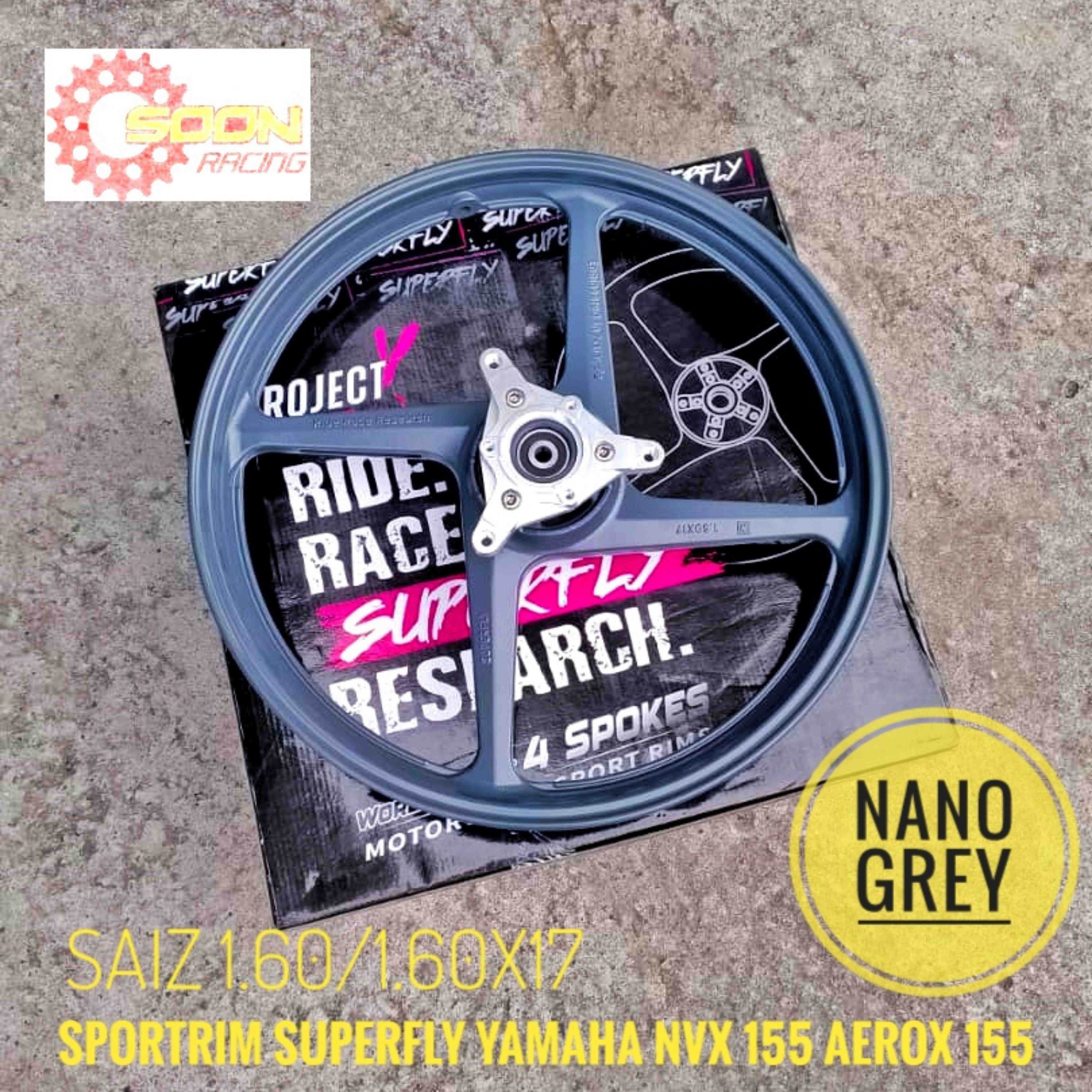 SUPERFLY NVX SPORT RIM SUPER FLY PROJECT X 4 KAKI YAMAHA NVX155 AEROX ...