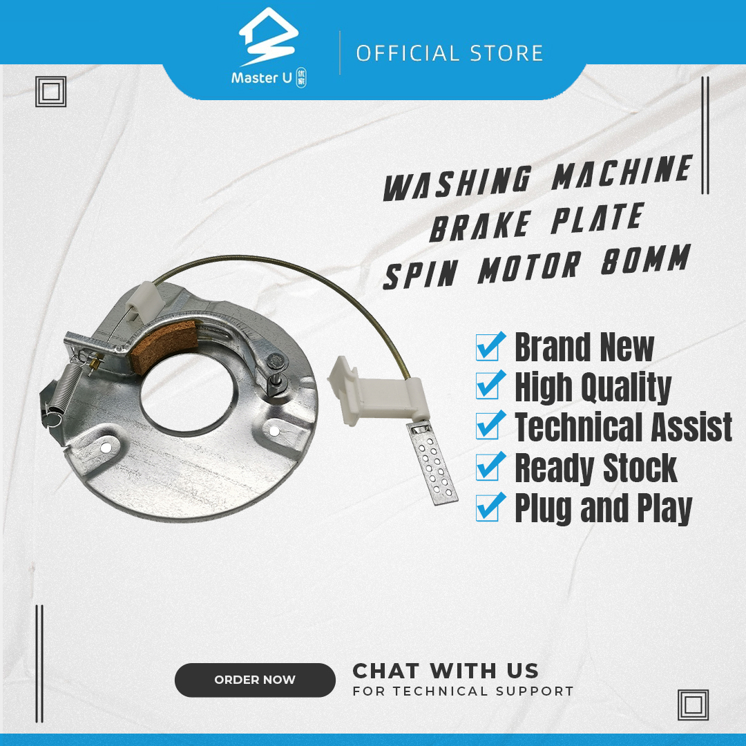 WASHING MACHINES BRAKE PLATE FOR SPIN MOTOR 80MM X 3 (BIG HOLE ...