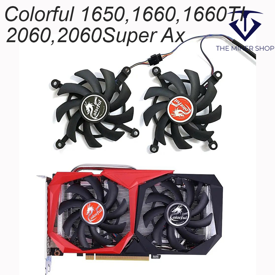 Colorful GTX 1650,1660,1660TI Battle Ax ,RTX 2060 2060 SUPER Battle Ax Replacement Fan | Shopee ...