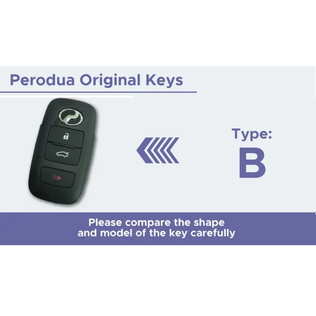 Perodua ALZA ATIVA VELOZ MYVI 2022 Chrome Reflection TPU Car Key Cover ...
