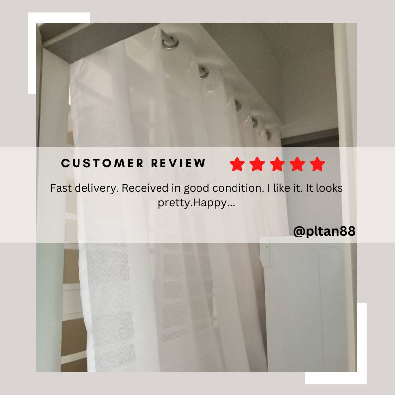 New & Soft TURKEY Sheer Curtain ♥️Hotel Preferred♥️ Langsir Putih / Day ...