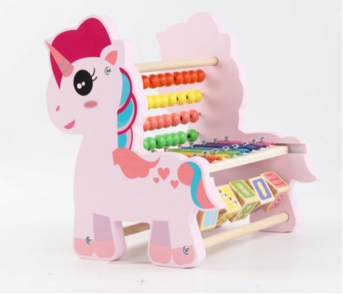 Giraffe Wooden Bead Baby Kid Wooden Milk Cow Wooden Xylophone Baby 1 ...