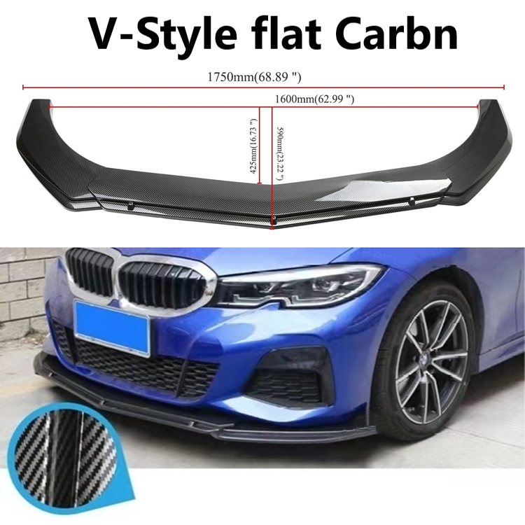 Car LIPS Double Layer Universal FRONT BUMPER DIFFUSER LIP (Fit All Car ...