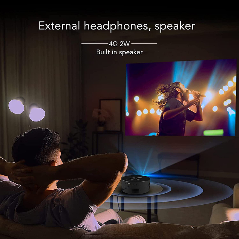 🔥Portable YT200 Projector Mini Phone iPad Usb Projector 4k Full HD ...