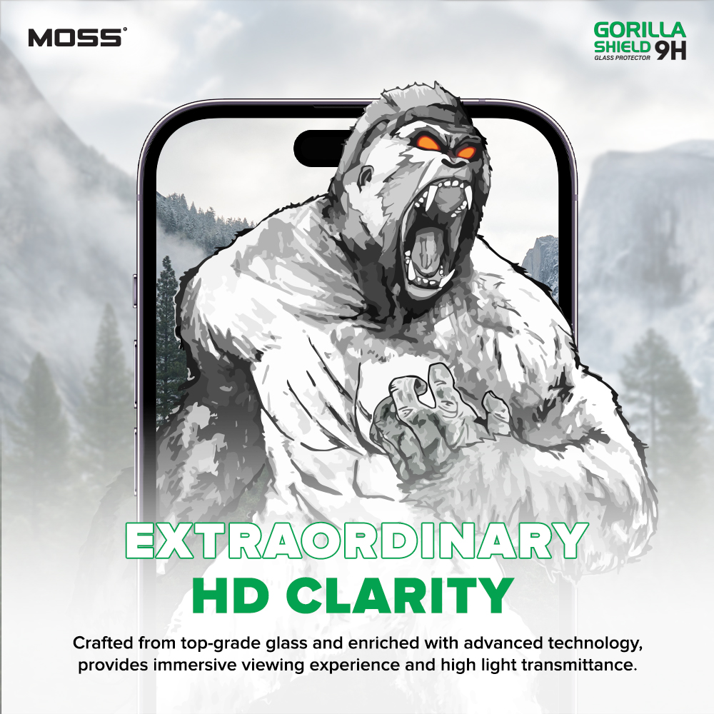 MOSS Gorilla Shield 9H Full Cover Privacy Clear Matte 2.5D Tempered ...
