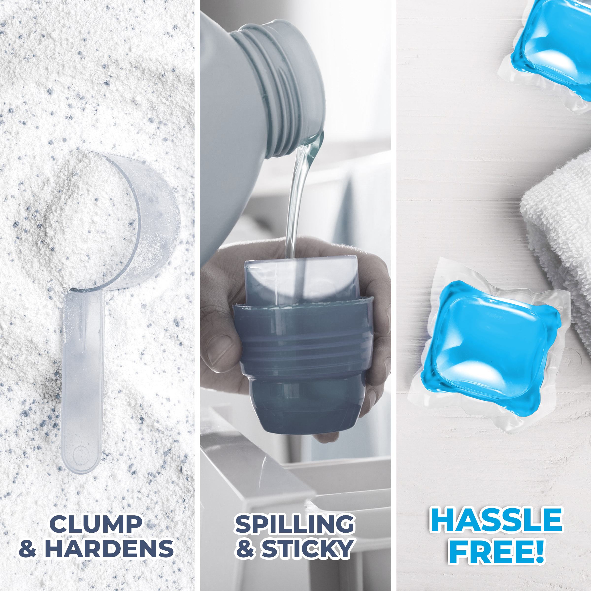 SUPERSAVE (10pcs) 3 in 1 Laundry Pod Sabun Laundry Detergent Sabun ...