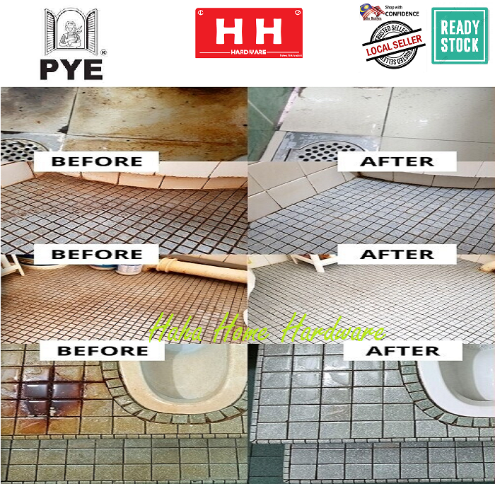 1L PYE KLEEN Stain Remover for Mosaic & Toilet 1000ml ; Cuci Tandas ...