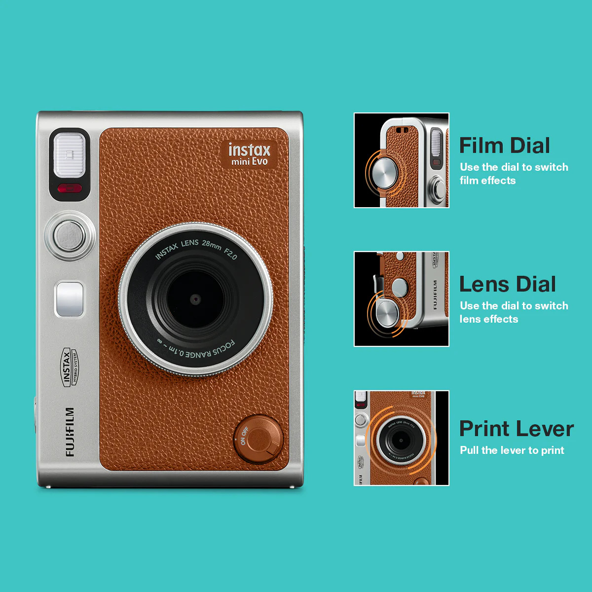 FUJIFILM INSTAX MINI EVO/ Hybrid Instant Camera/ INSTAX WIDE Evo ...