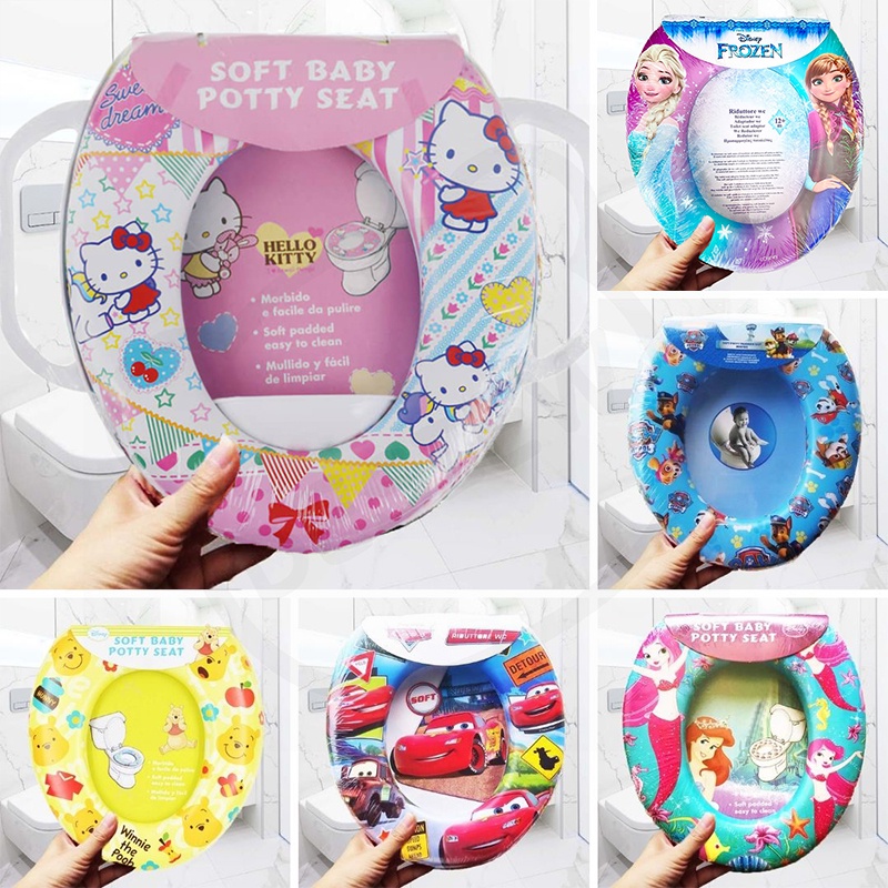 Jamban Berlatih Budak Potty Training Seat Toilet Baby Soft Spiderman ...