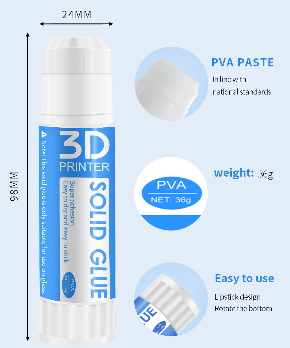 3D Printer Strong Adhesive PVA / PVP Glue Stick for FDM 3D Printer Two ...