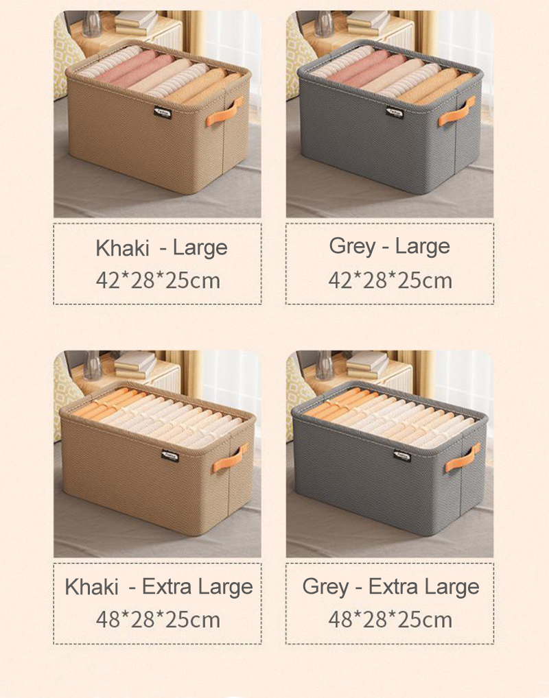 Thickened Foldable Storage Box Clothes Organizer Steel Frame Clothe ...