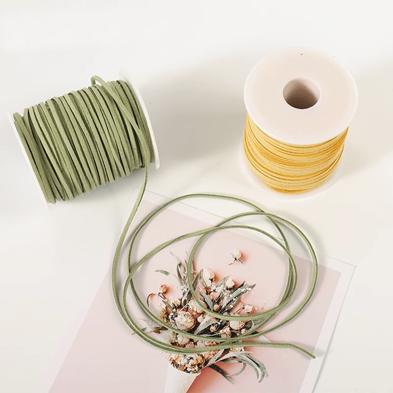 【JS Bakery Store】20m Korean Leather Wool Riboon Thread Tassel Rope ...