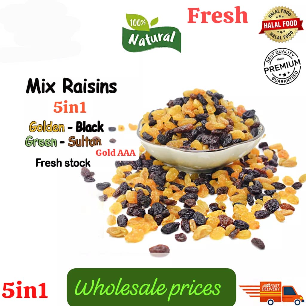 MIX RAISINS VIP 5 IN 1 1KG/500G/250G | Shopee Malaysia