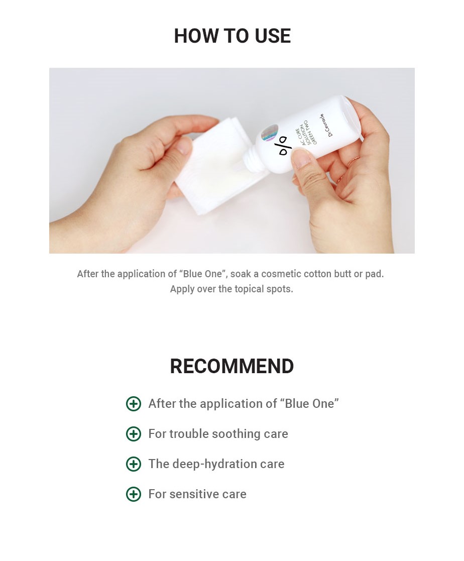 Dr Ceuracle AC Cure Solution Pink Gel / Blue One / Green Two 50ml ...