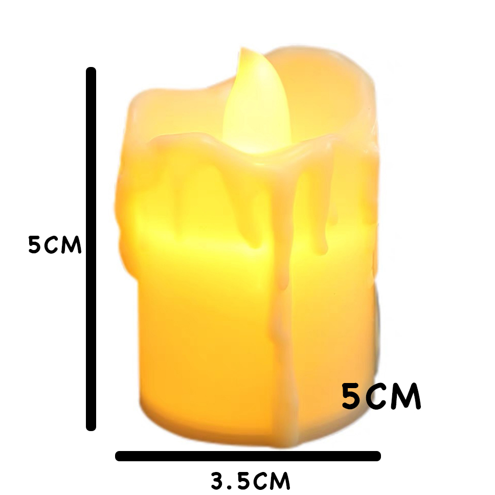 LED Swinging Candle Smokeless Flameless Swing Candles Light Warm White ...