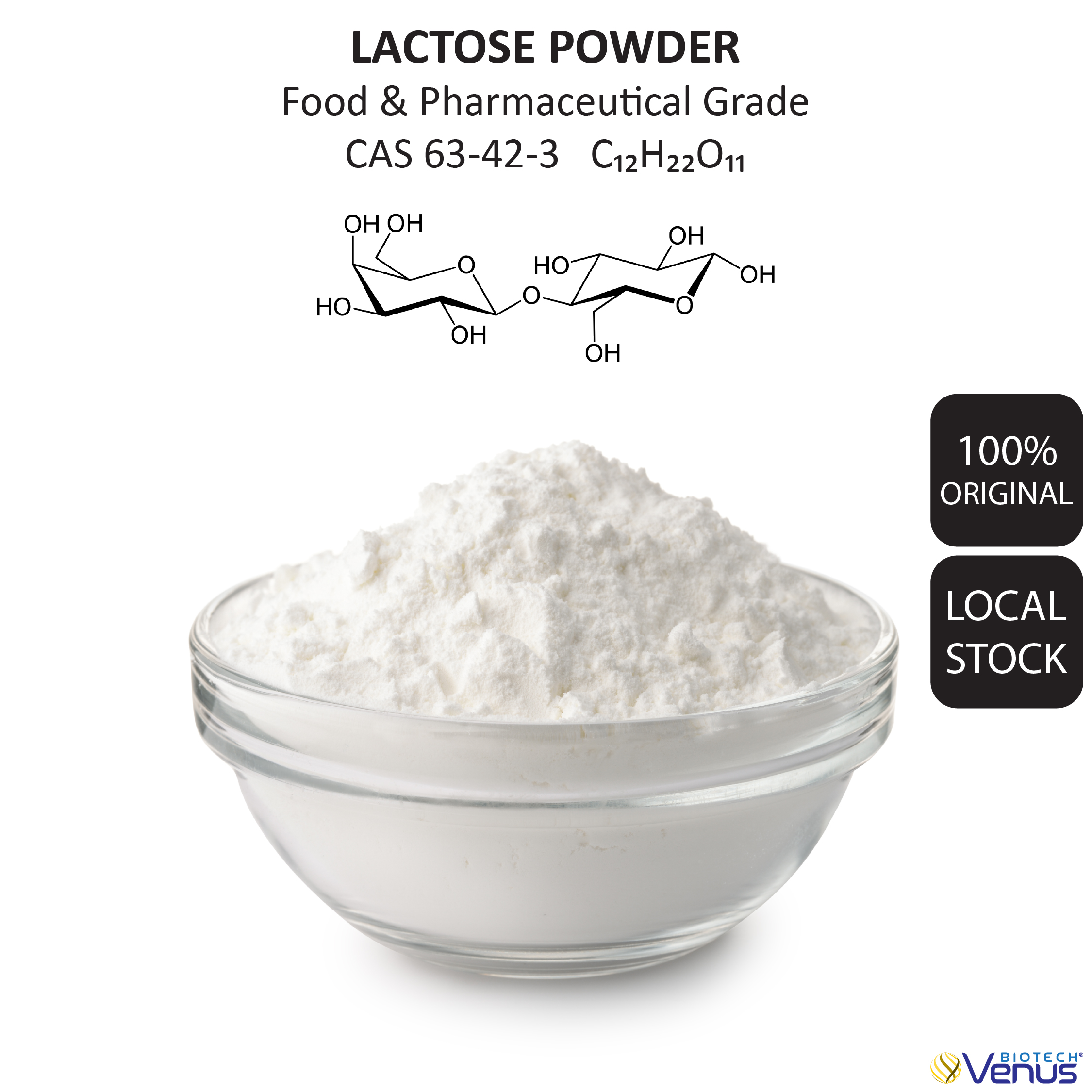 Lactose Powder 乳糖 -sweetener / stabilizer / bakery goods ...
