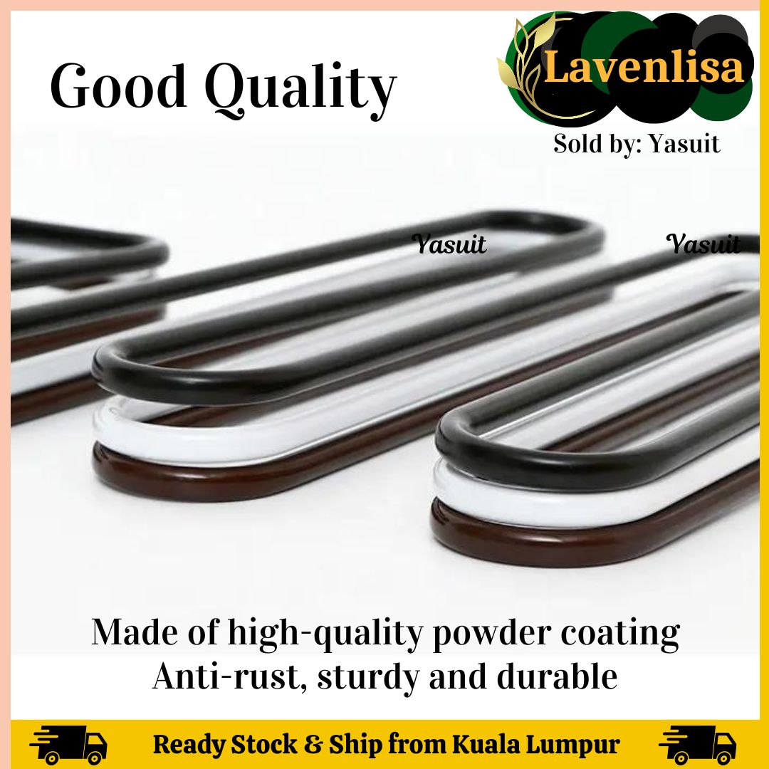 Multipurpose 5 Tiers Pant Hanger Heavy Duty Save Space Pants Powder ...