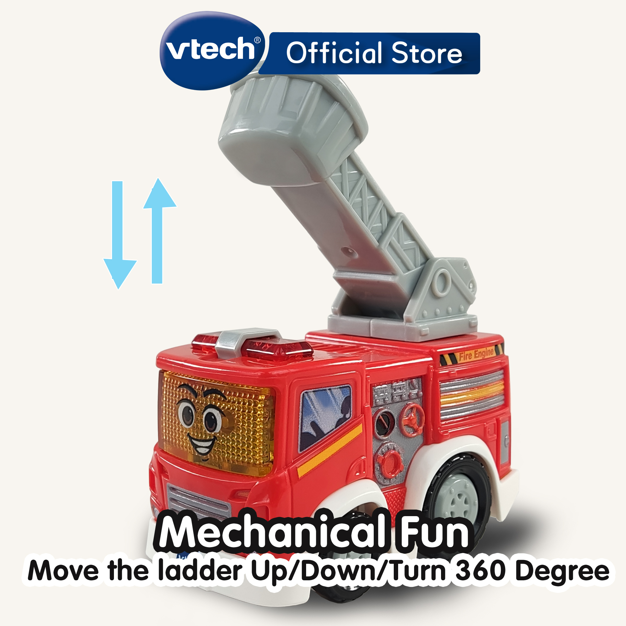 VTech Fire Engine Musical Vehicle Moveable Ladder Toys vehicle Car Toys ...