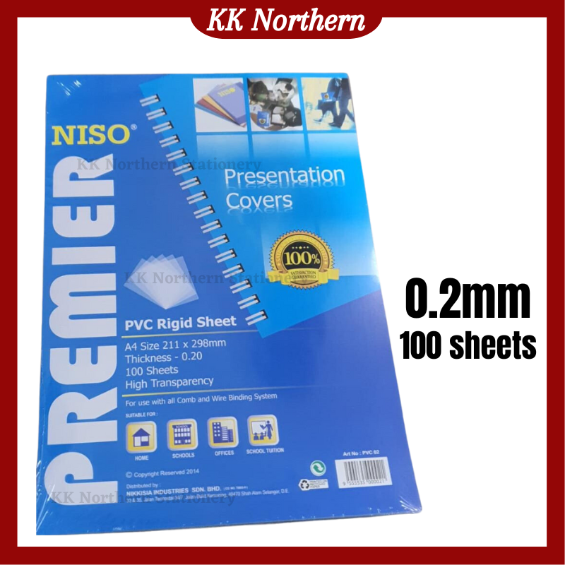 A4 PVC Paper Cover Rigid Sheet A4 Transparent Binding Plastic Cover ...