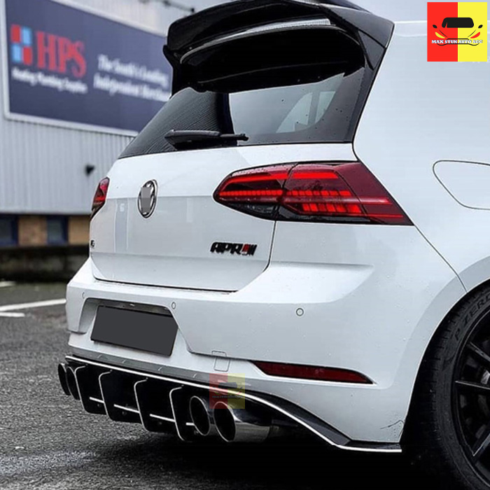 VOLKSWAGEN GOLF MK7.5 R MAXTON DESIGN REAR DIFFUSER VW GOLF 7.5R GOLF R ...