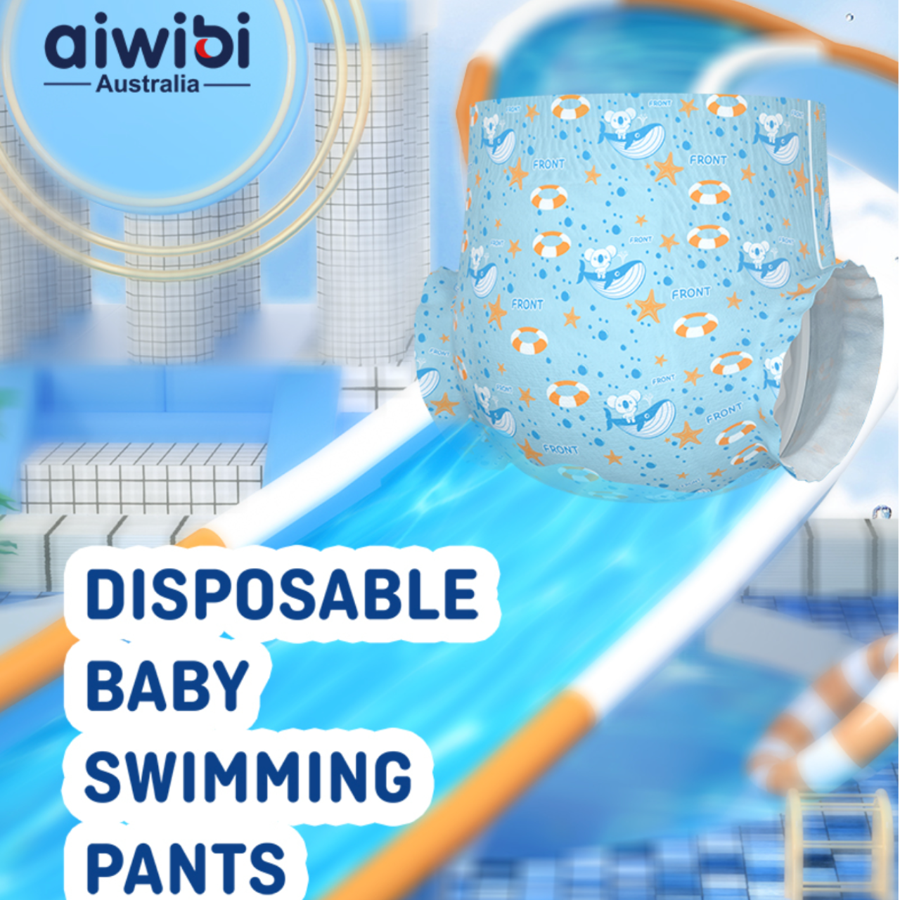 Aiwibi Swimming Diaper Pants Waterproof Leakproof (1pc) | Shopee Malaysia
