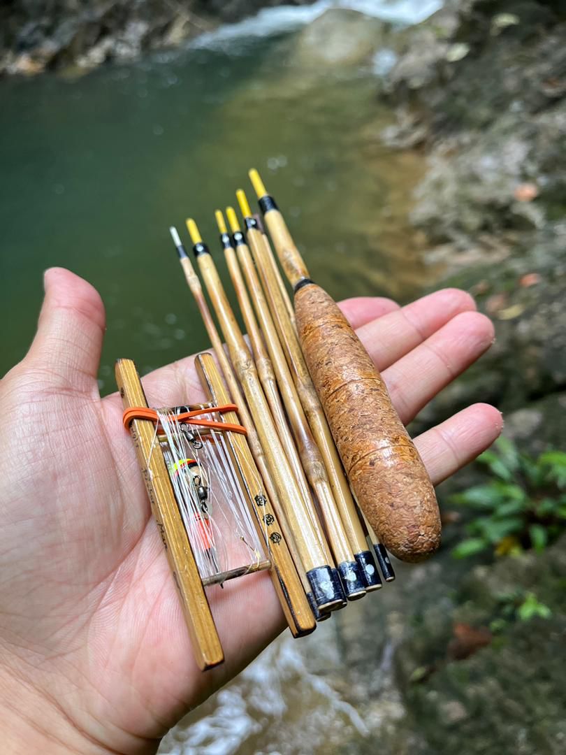 Tanago Micro Fishing Hook Neo Carbon KAWA AKITA KITSUNE (Mata Kail ...