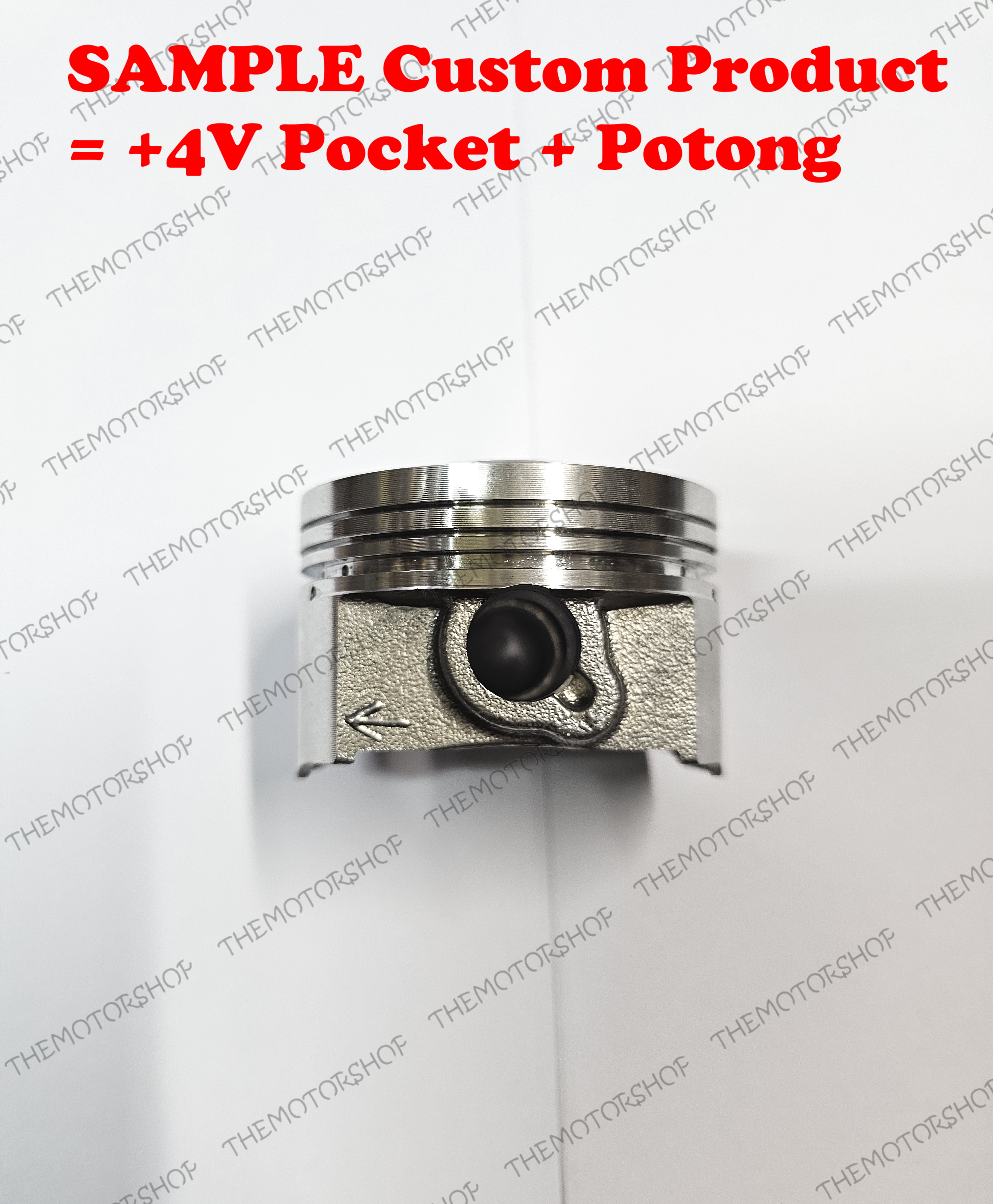 👍(+Pocket 4V/2V) 57mm/53mm DOME Piston Custom LEO RACING (13PIN 13mm ...