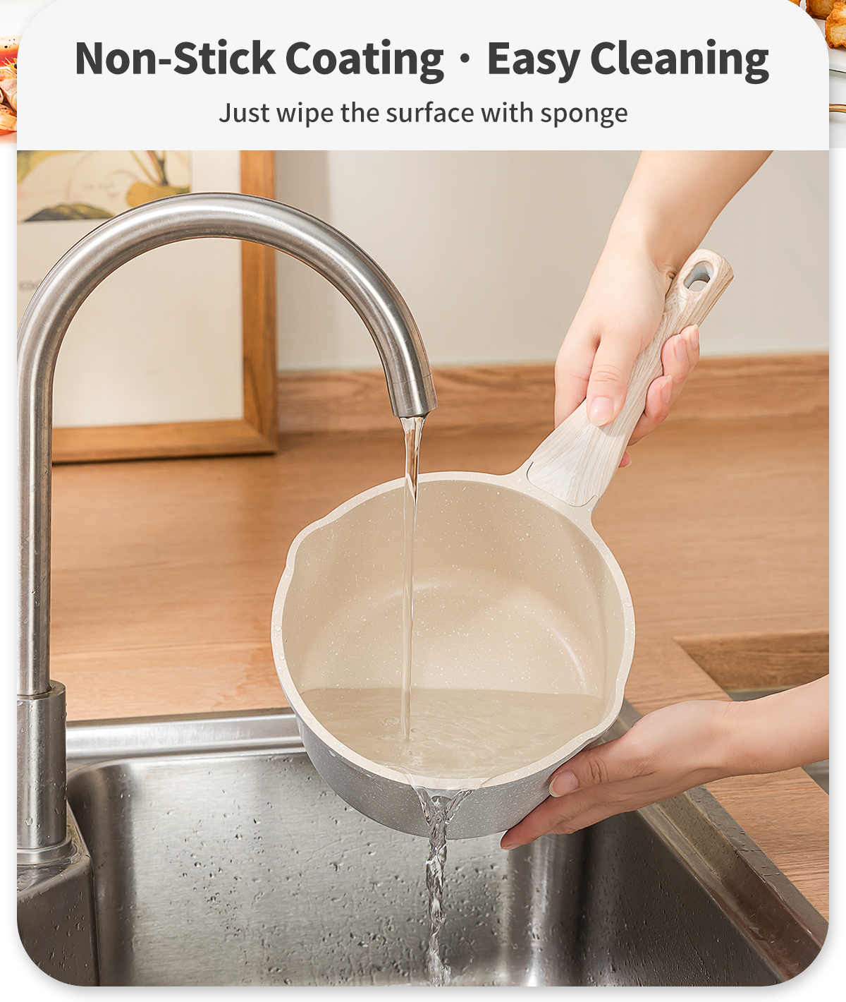 Simplus 18CM Saucepan Teflon Non-Stick Coating PFOA Free Compatible ...