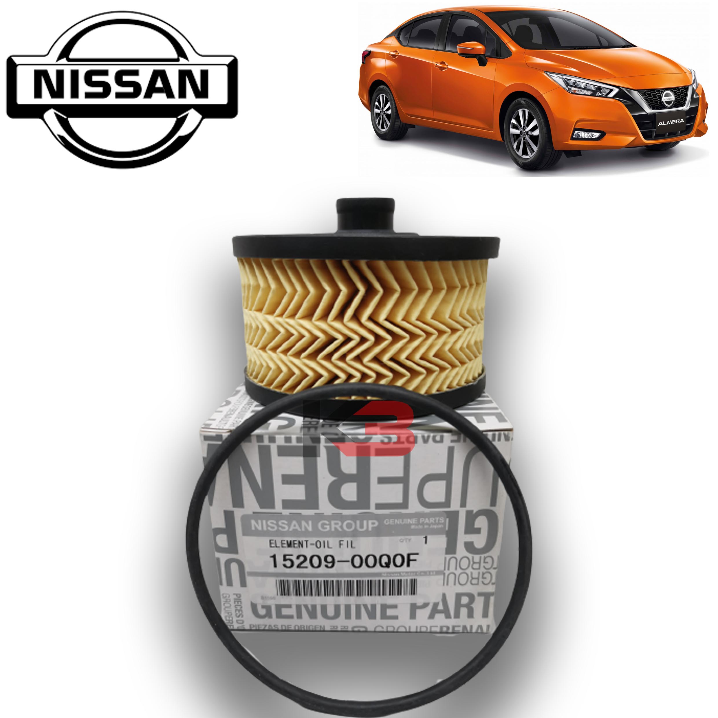 NISSAN ALMERA N18 1.0 TURBO 2020'-> OIL FILTER ( 15209-00Q0F ) | Shopee ...