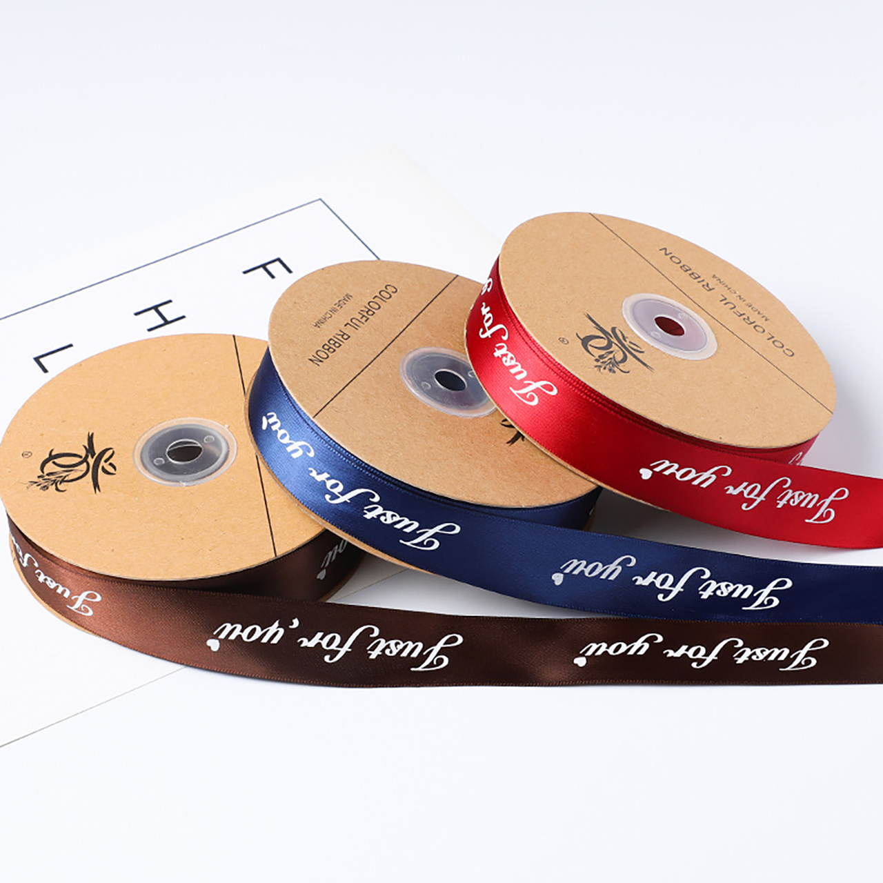 EPANDA 25mm Just For You Ribbon Gift Ribbon Satin Ribbon Reben Riben ...