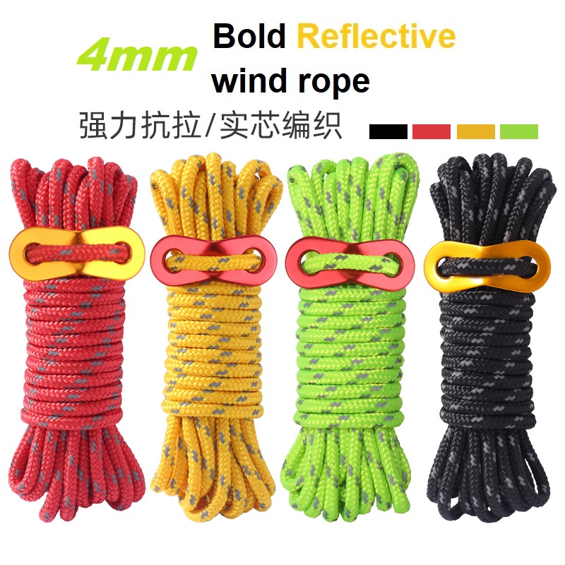 Camping Tent Rope Tali Khemah Nylon Rope Anti-slip Paracord Rope ...