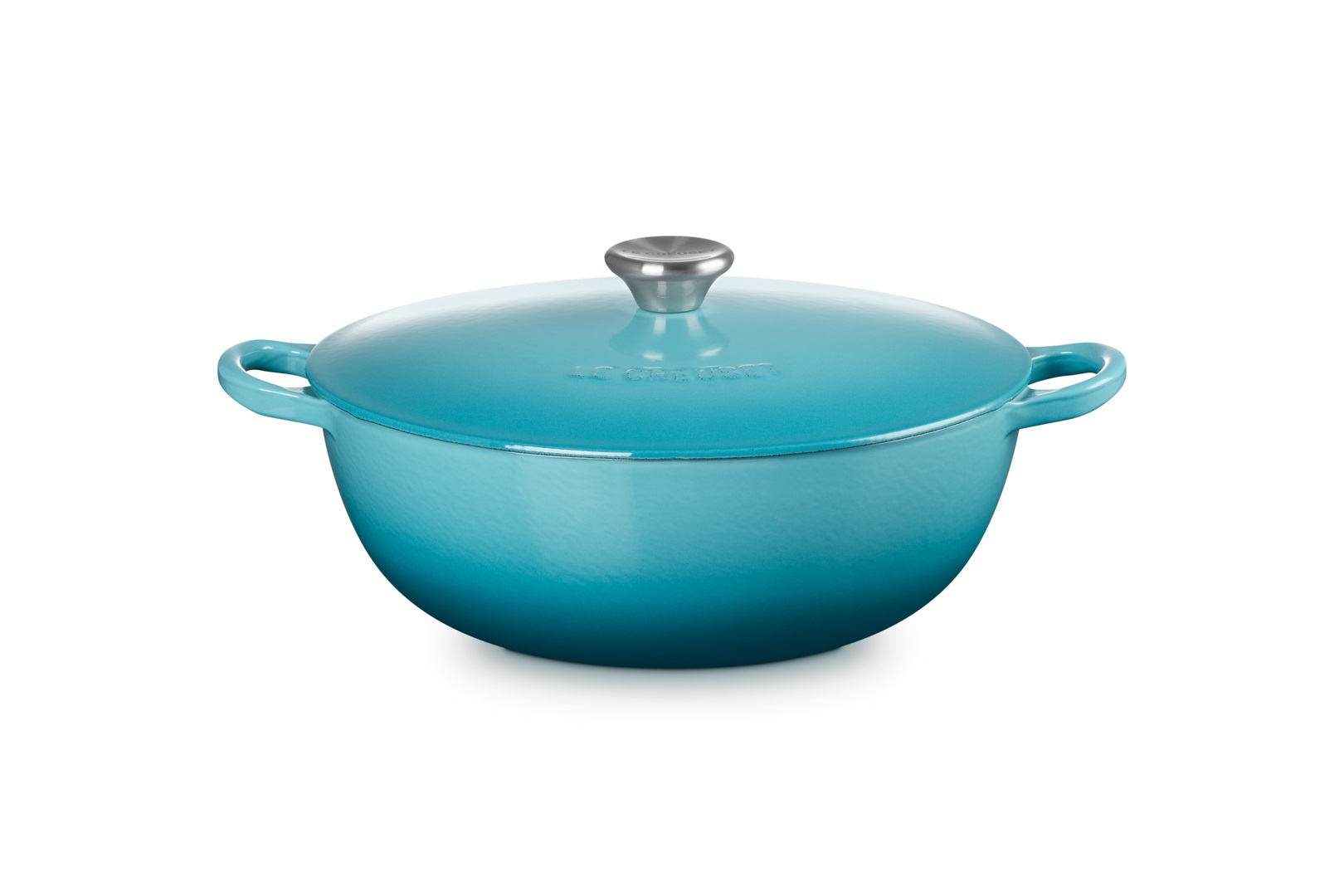 Le Creuset Stir-fry Marmite Classic Range 26cm - Caribbean Blue ...