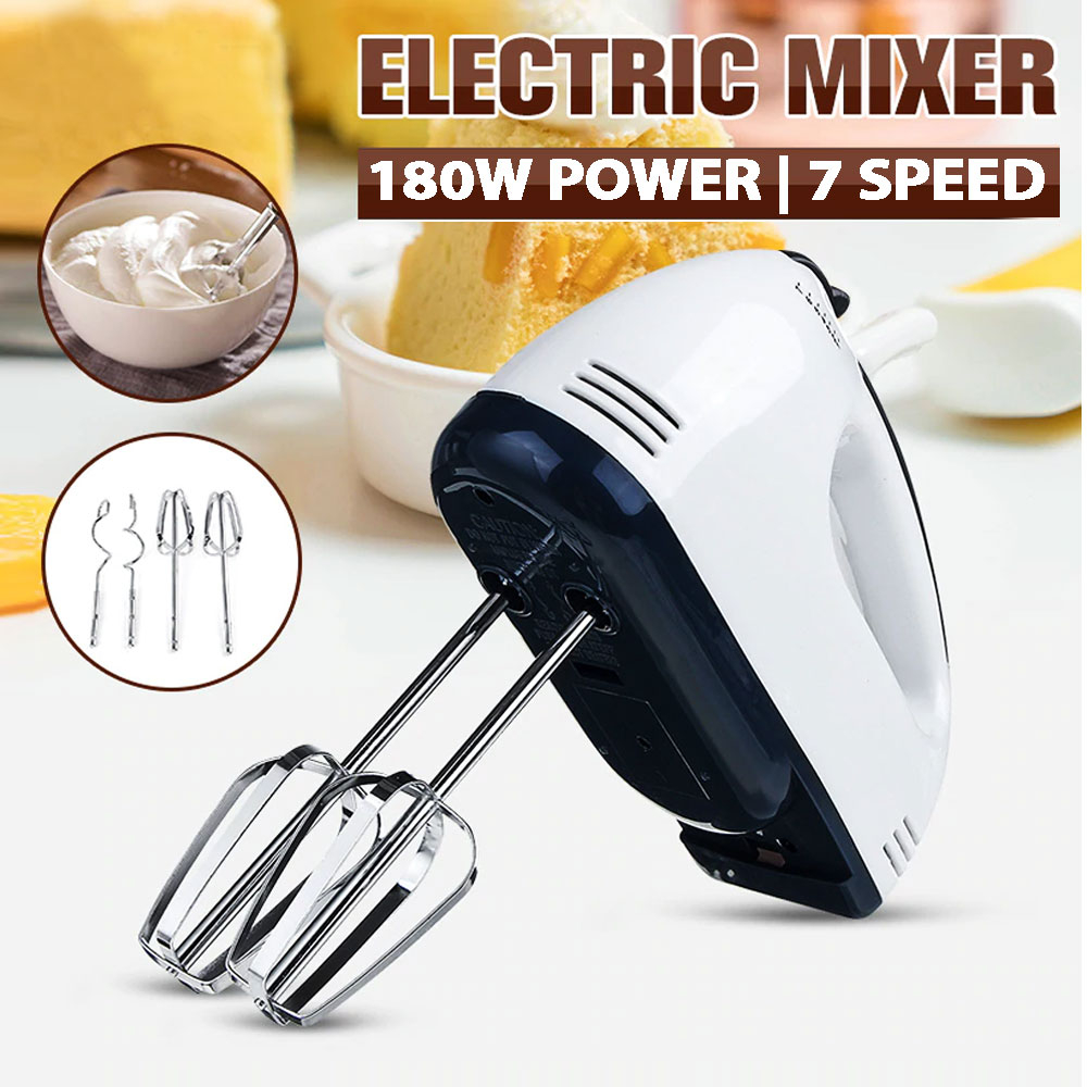 𝟳 𝗫 𝗦𝗣𝗘𝗘𝗗 》 Electric Mixer Egg Beater Cream Whipper Cake Blender Tepung ...