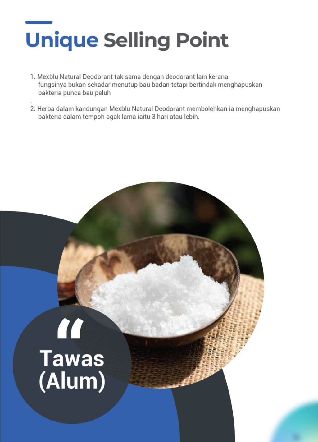 Magic Blue Natural Deodorant Ubat Ketiak Mexblu Natural Tawas dan Air ...