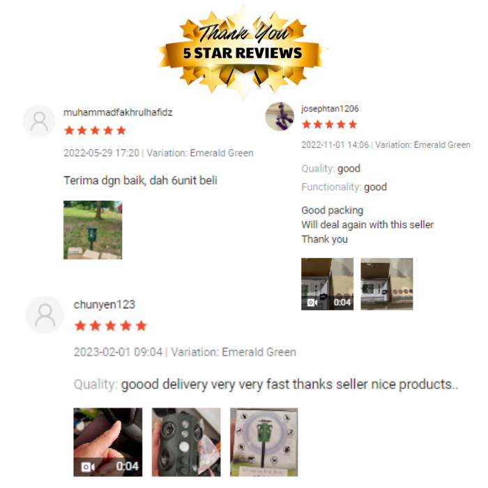 Solar Pest Reject Pest Repeller Wide Range Ultrasonic Animal Repeller ...