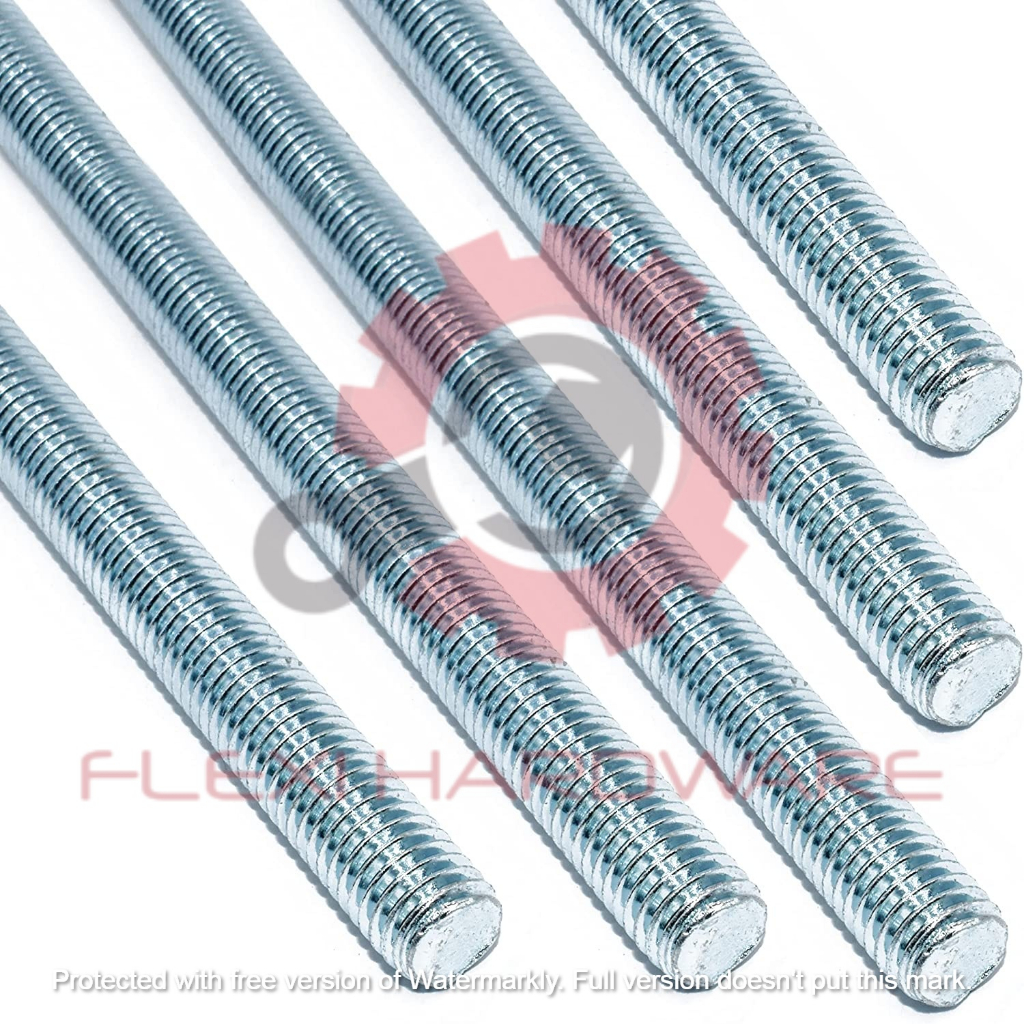 ZInc Plated Grade 8.8 - M6 - M16 HIGH TENSILE STUD BOLT THREADED ROD ...