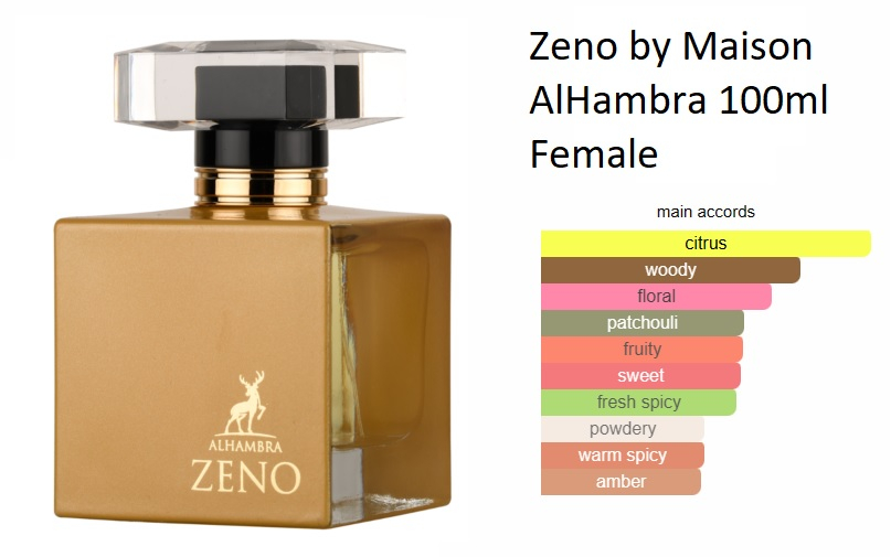Zeno Perfume AlHambra Maison 100ml Arabian Female Spray Fragrance For ...