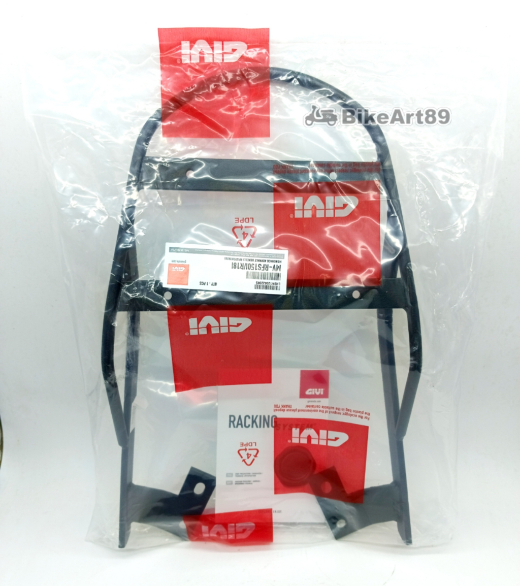 Monorack Givi Benelli RFS150I R18I ADVANCE BLACK 100% ORIGINAL RFS 150I ...