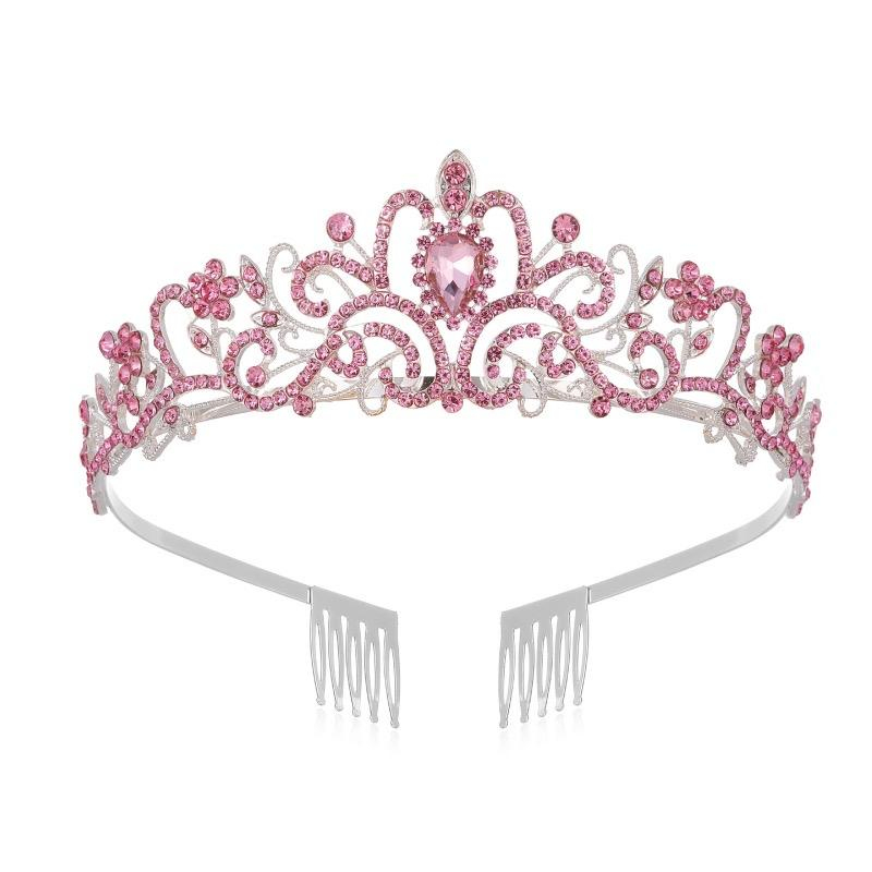 Cinderella Barbie Pink Gems Tiara Crown Mahkota Head Accessories ...