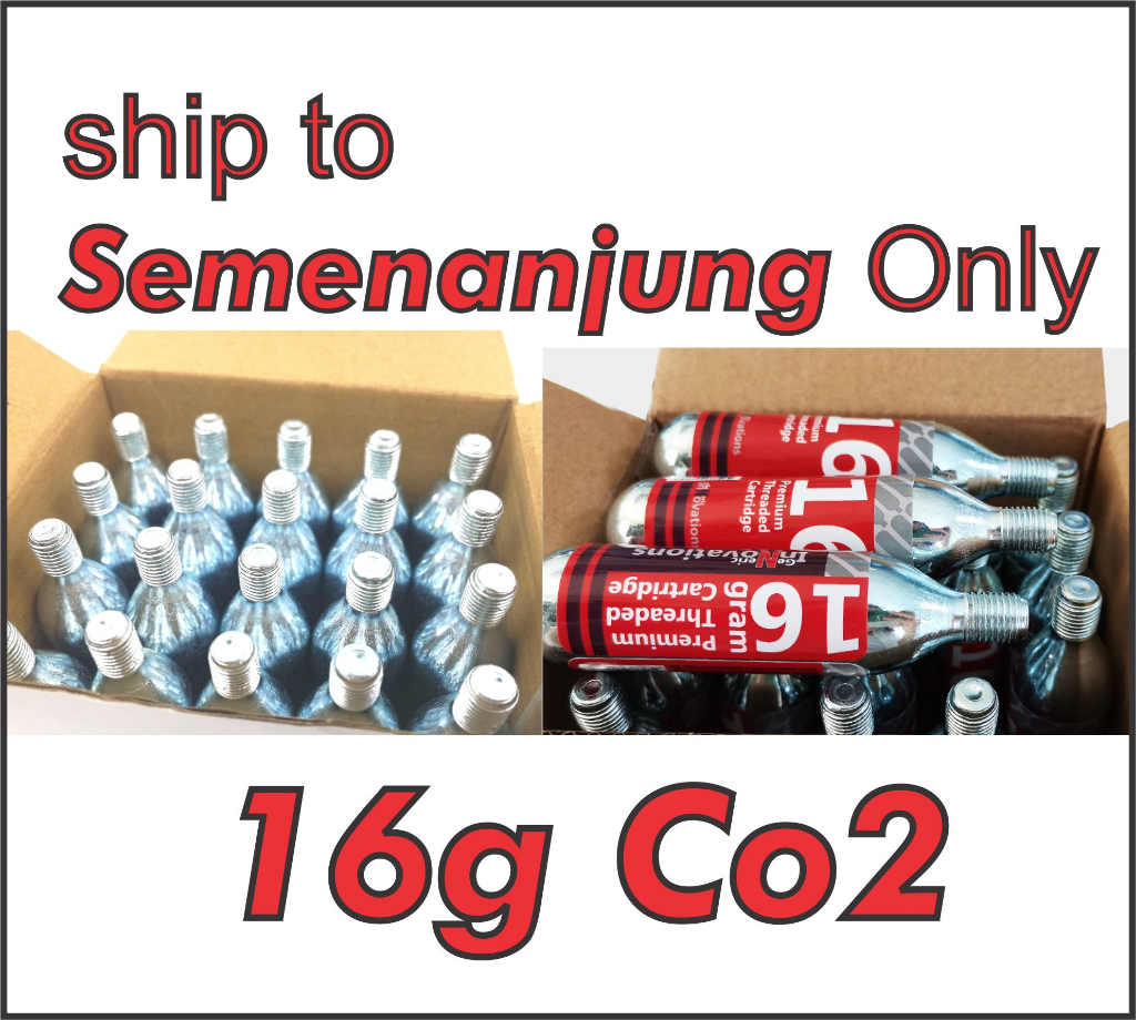 IKIA CO2 tank Catridge 16 grams for tyre MTB RB tayar Pump Basikal ...