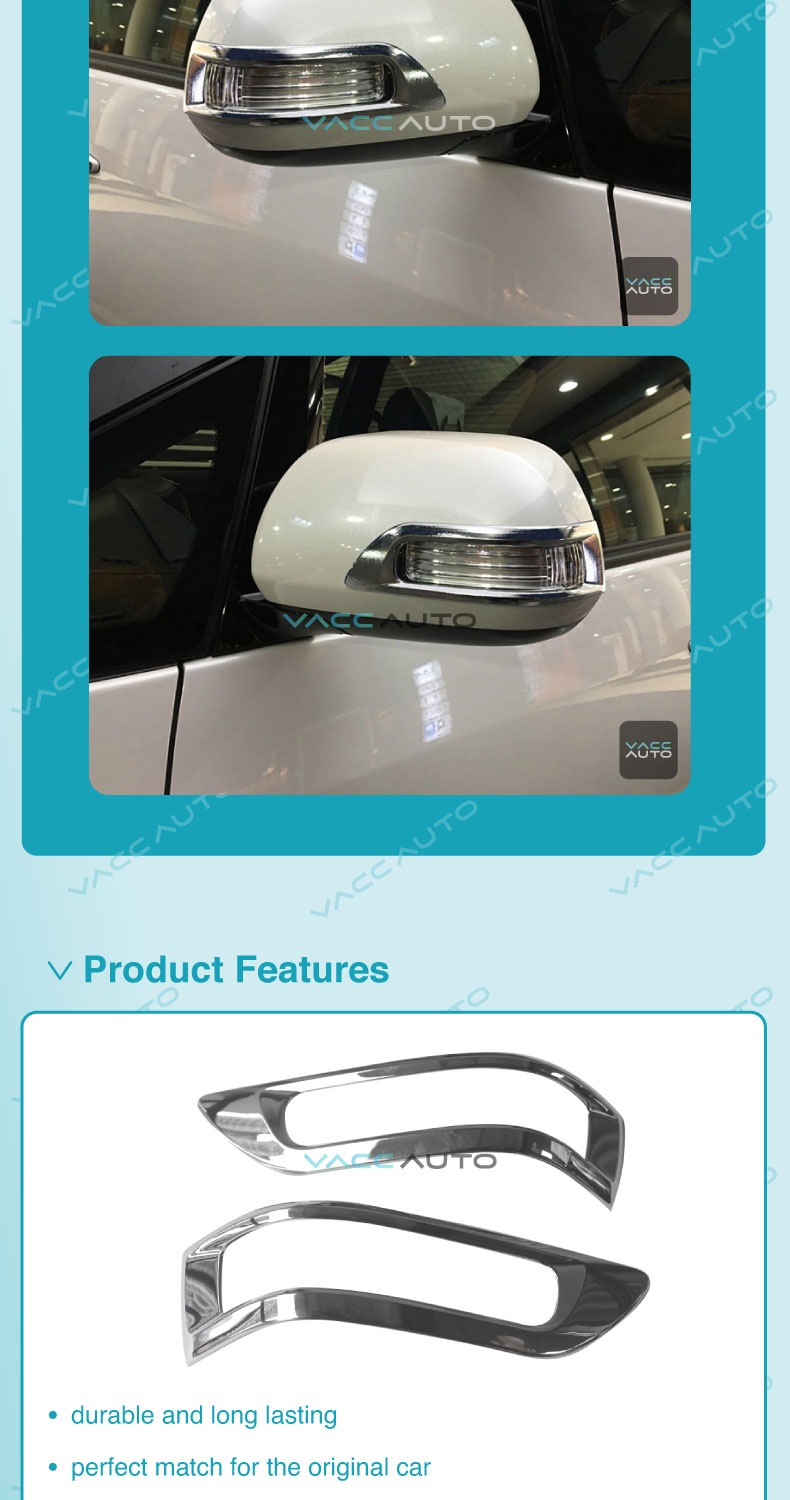 Toyota Vellfire / Alphard 20 Series Side Mirror Chrome Lining Fit 2008 ...