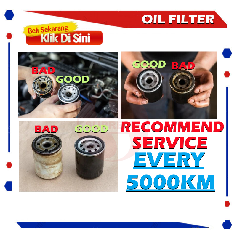 S2U Oil Filter Original Perodua Alza Kelisa Kenari Kembara Kancil Myvi ...